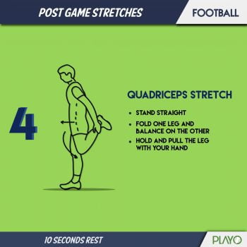 5 Super Easy Football Cool Down Stretches You Must Do - Playo