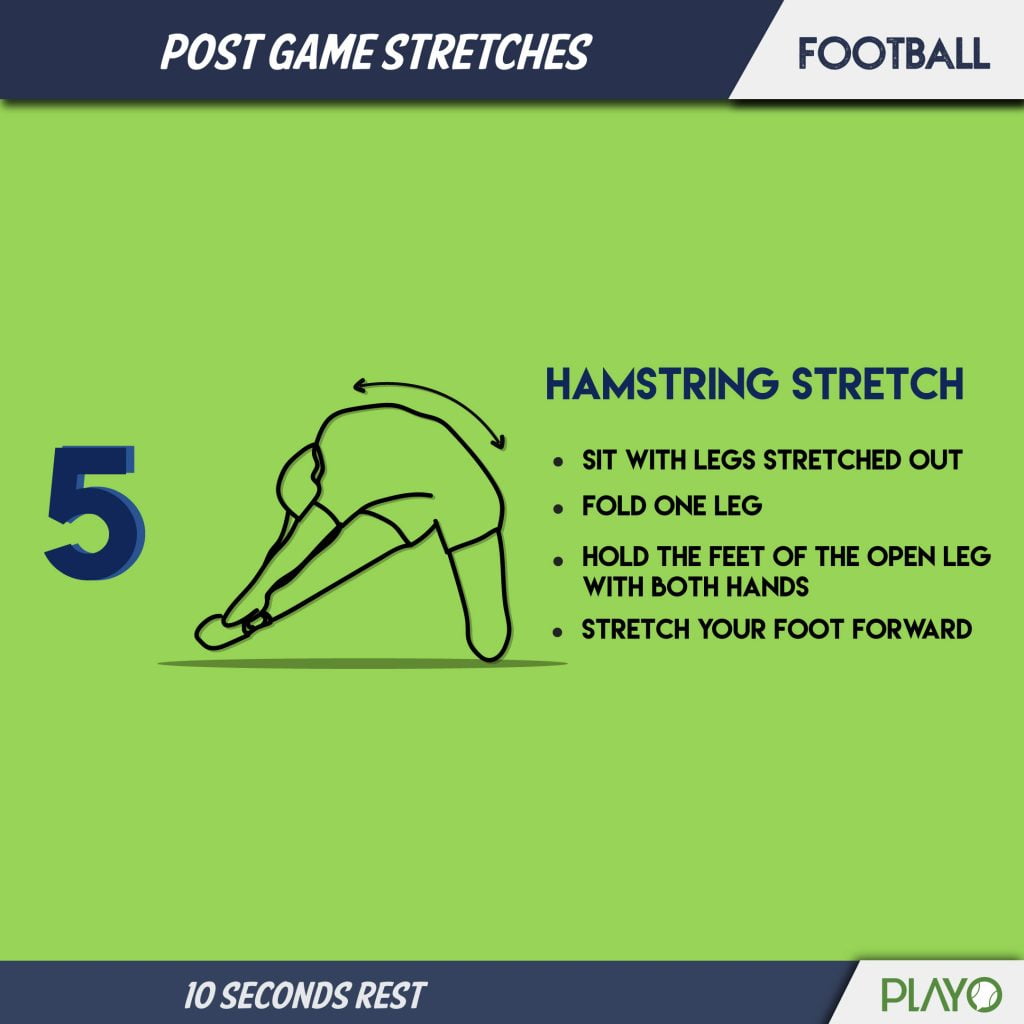 5 Super Easy Football Cool Down Stretches You Must Do - Playo