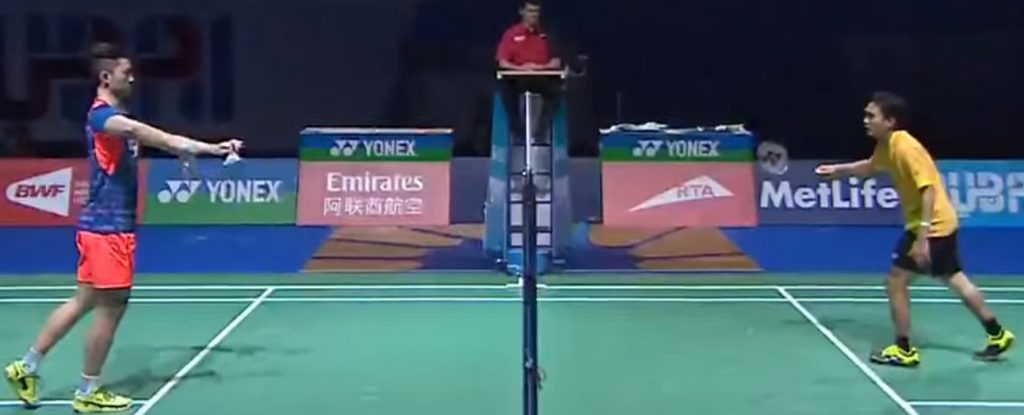 serving in badminton - Playo