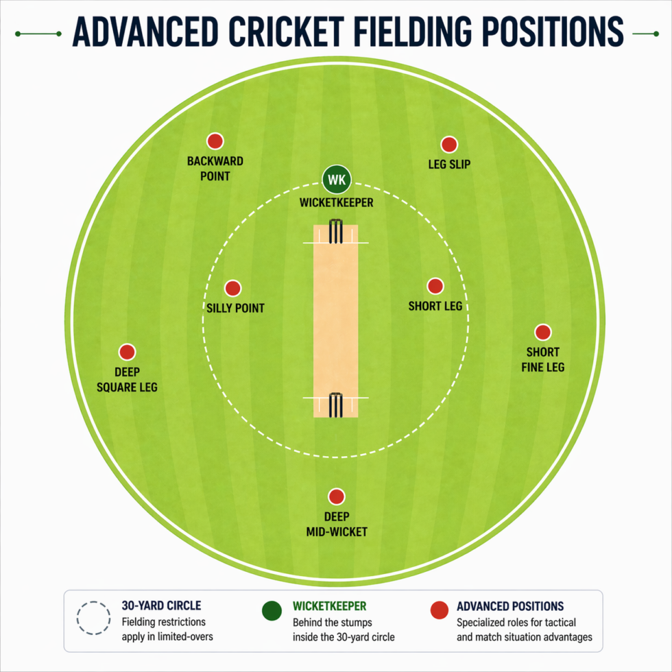 Cricket Fielding Positions: Names, Roles, and Placement Guide